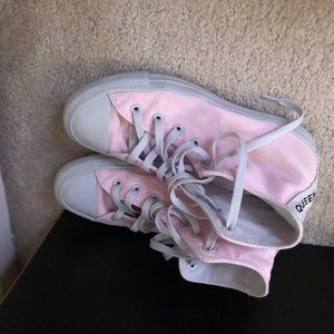 Converse | Shoes | Custom Pink Converse | Poshmark